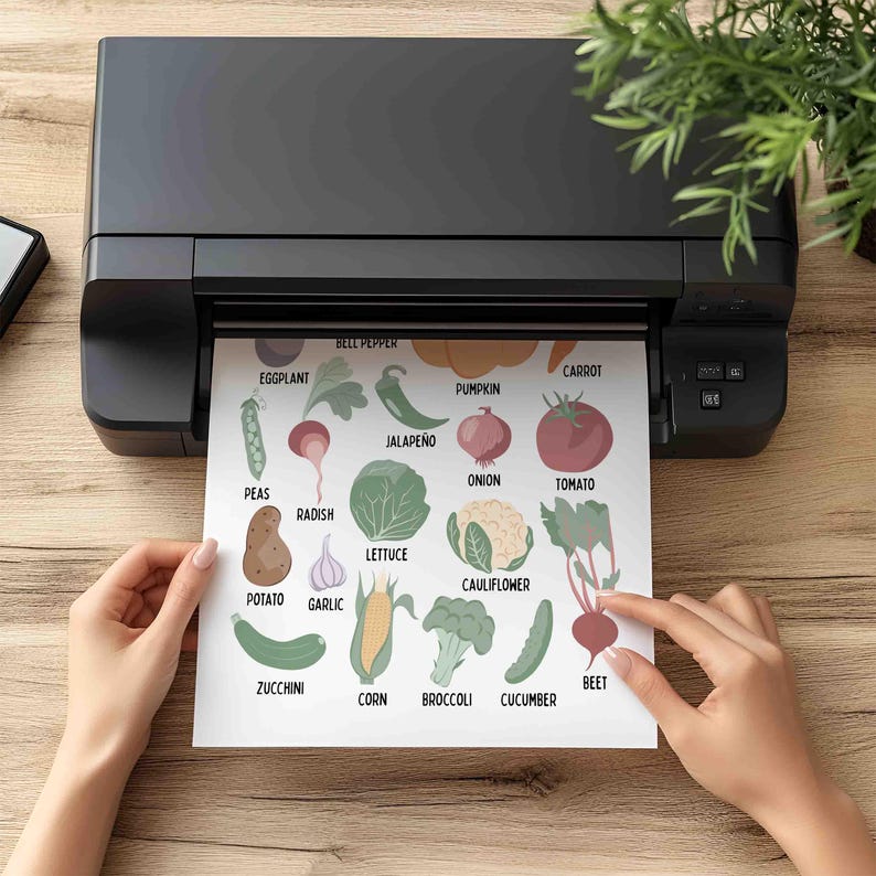 Fruits and Vegetables Posters Set of 4 (digital Download ...