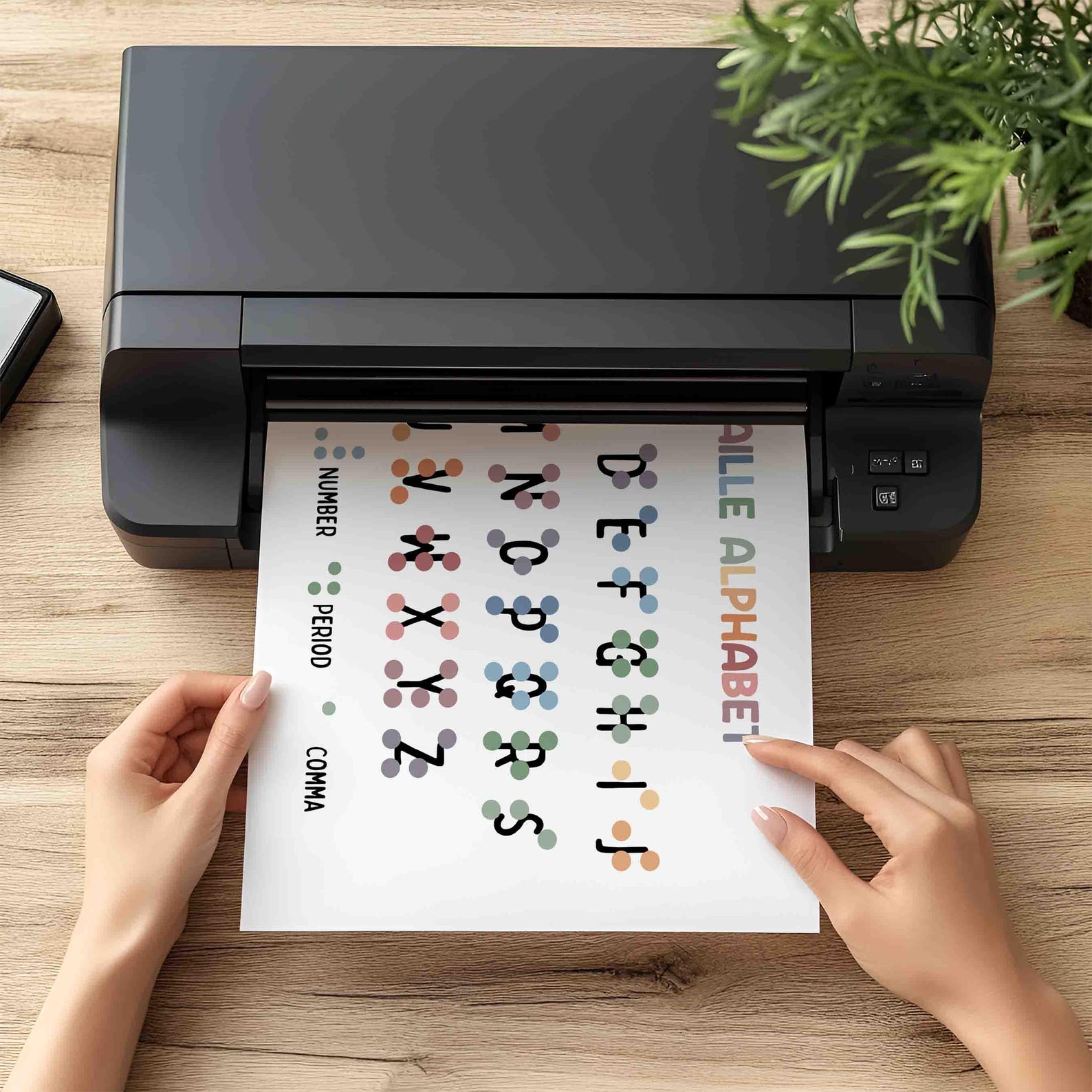 Braille Alphabet Poster (digital Download) Homeschool Classroom Decor ...