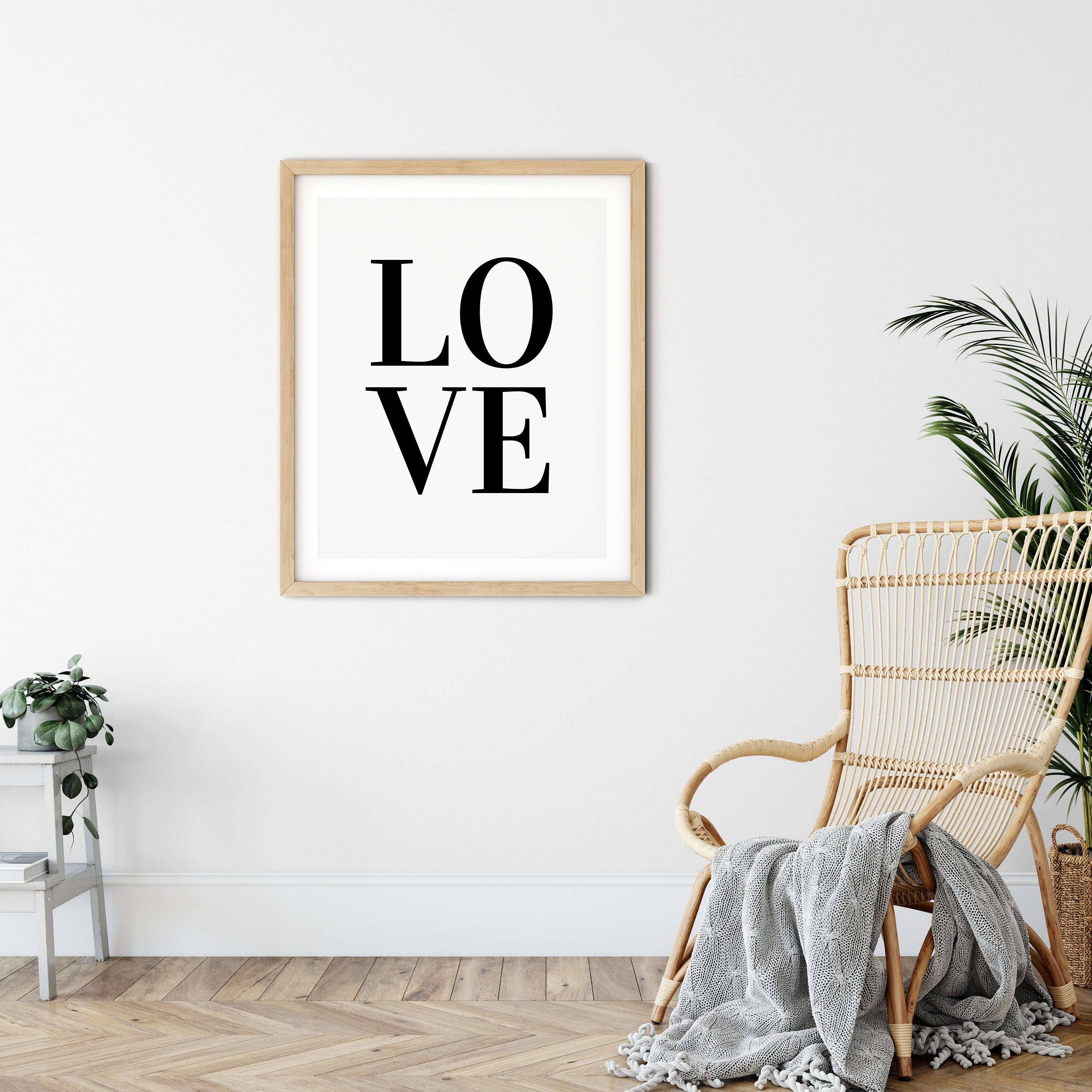 Love Print Printable Art Typography Home Decor Instant Digital Download ...