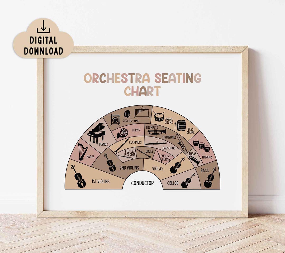 Orchestra Seating Chart Printable, BOHO (digital Download), Homeschool ...