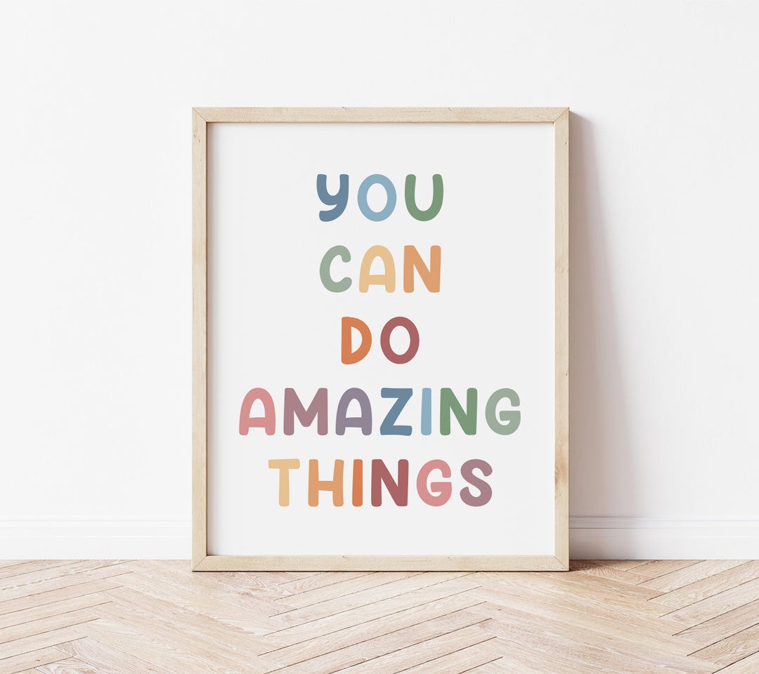 You Can Do Amazing Things Poster | Therapy Poster | Self Regulation ...