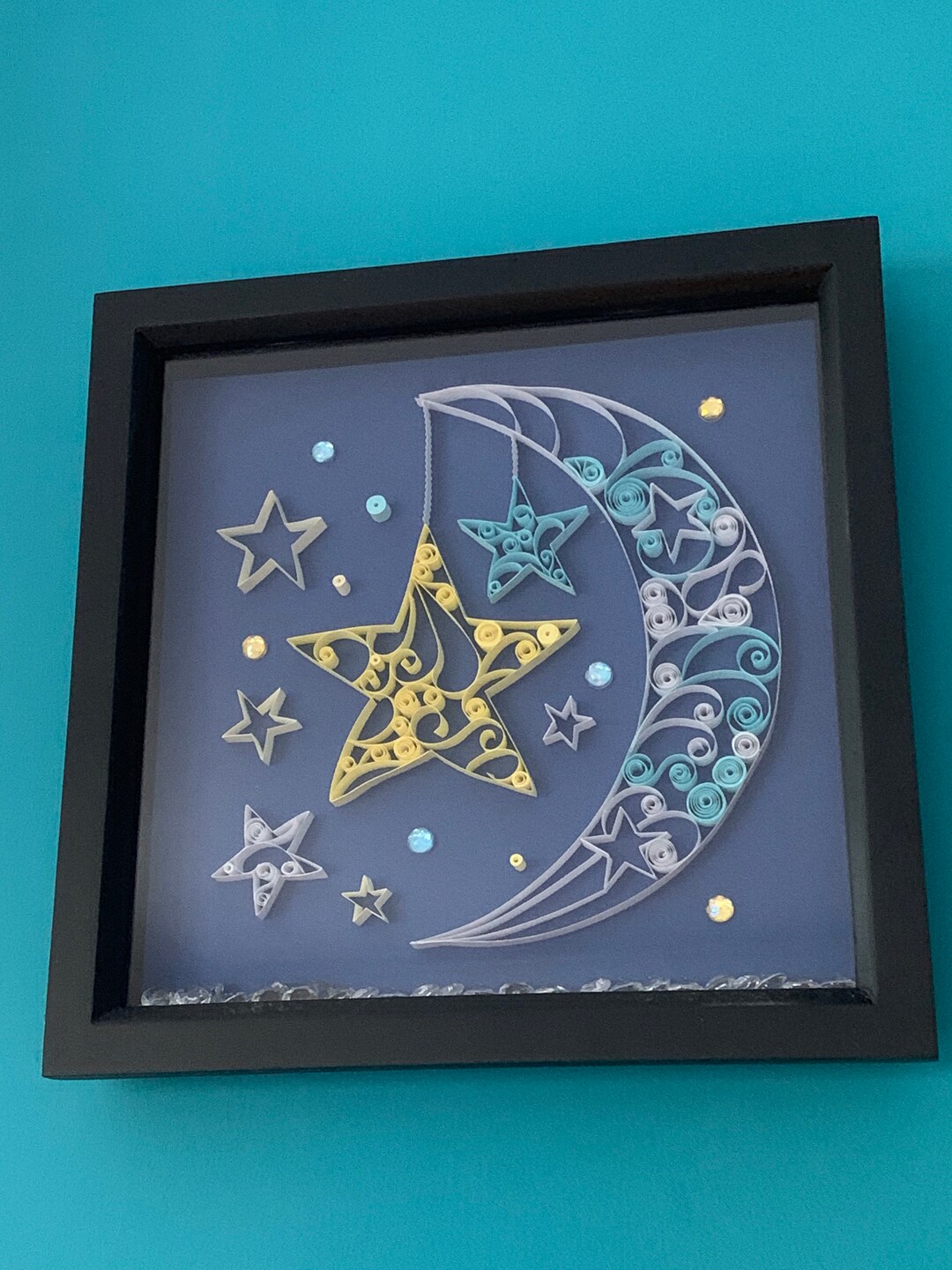 Handmade Quilled Moon and Stars - Etsy