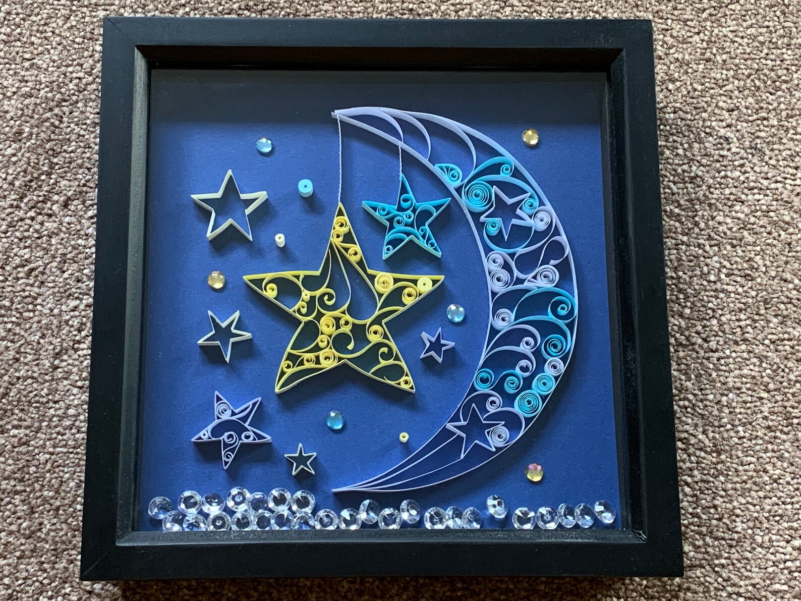 Handmade Quilled Moon and Stars - Etsy