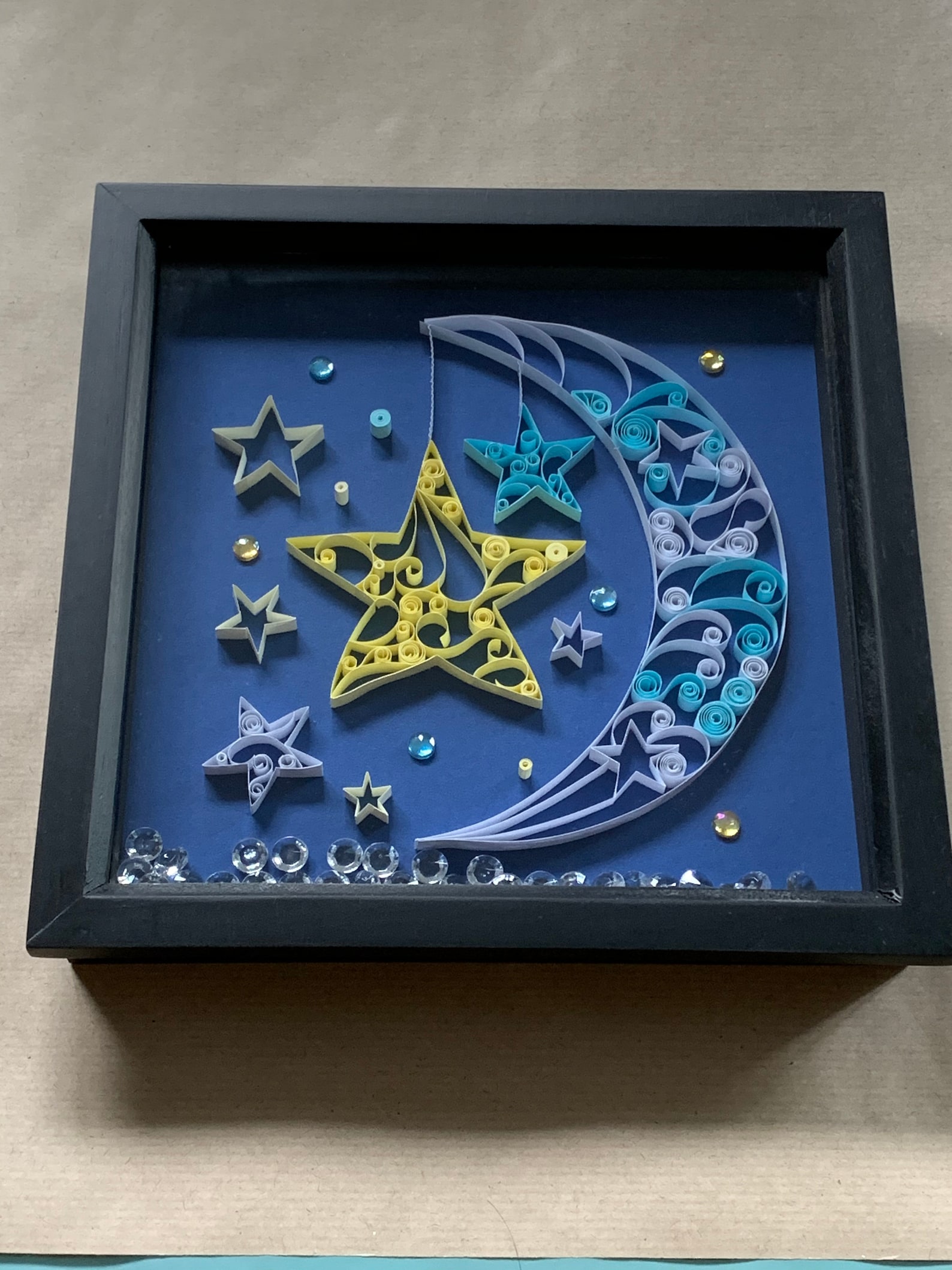 Handmade Quilled Moon and Stars - Etsy