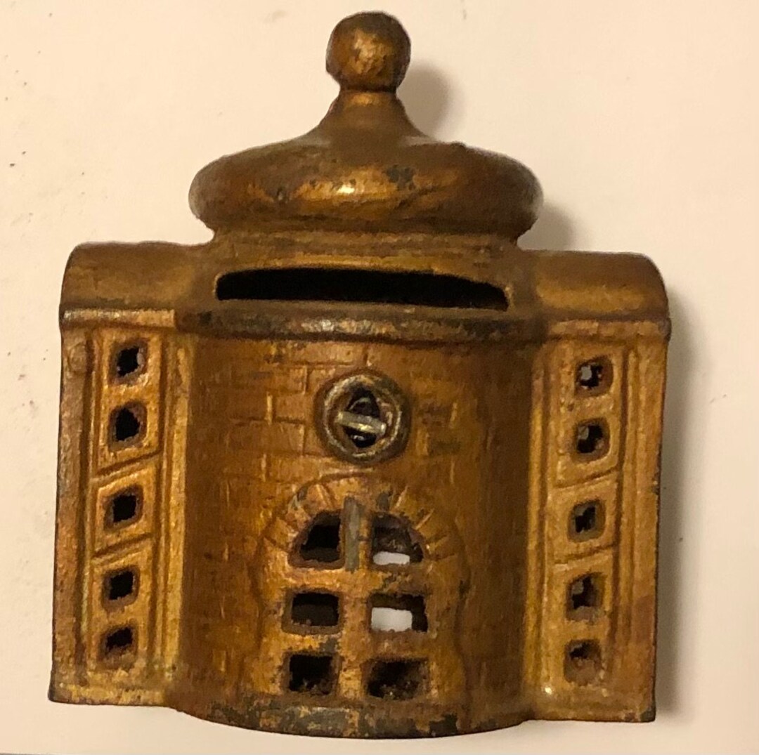 Circa 1905-1934 A.C. Williams Smaller Size Cast Iron "presto Bank ...