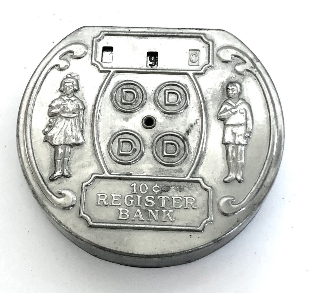 Circa 1930's Embossed Tin 10 Cent Dime - Etsy