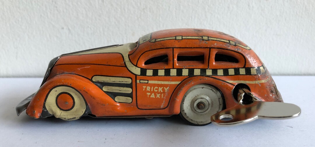 C. 1930's Marx tricky Taxi Lithographed Tin - Etsy