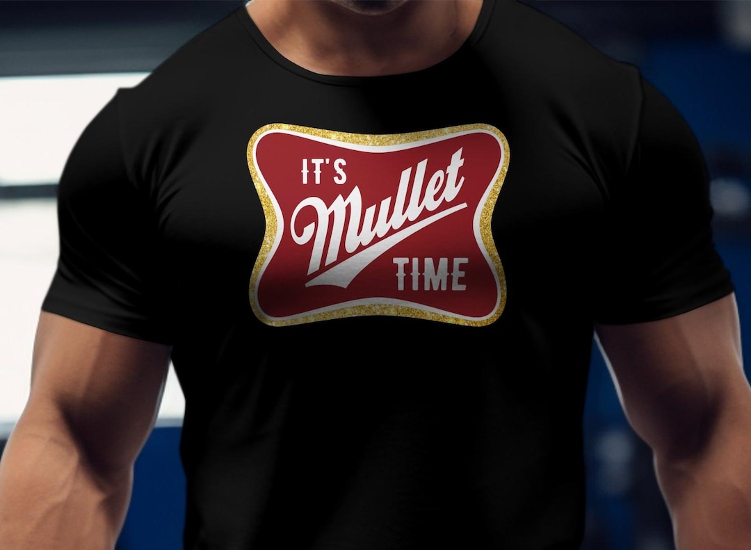 Funny Mullet Shirt, It's Mullet Time T-shirt, Vintage Beer Shirt, World ...