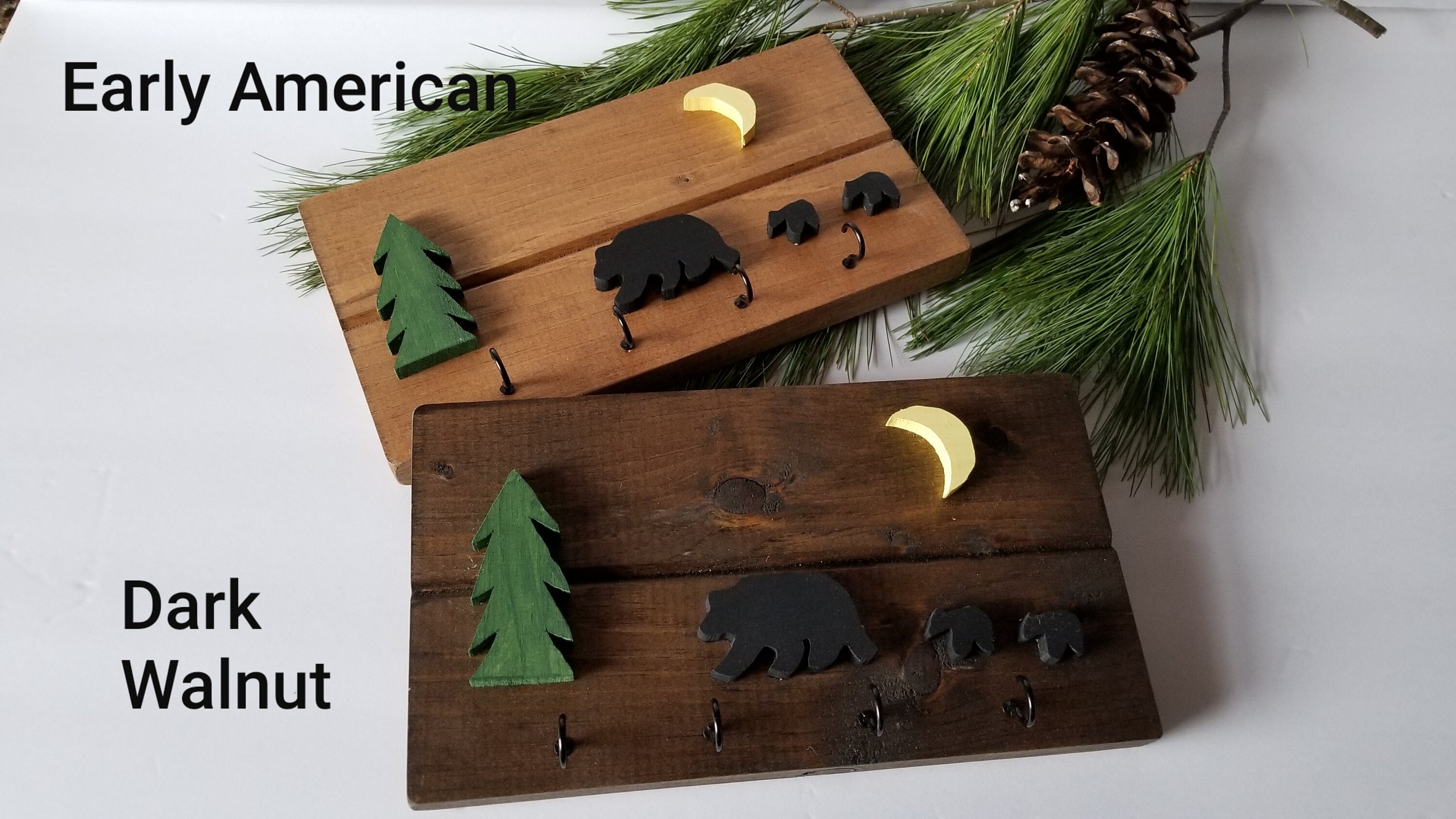 Wood Key Rack Bear Key Rack Bear Key Holder Wood Key | Etsy