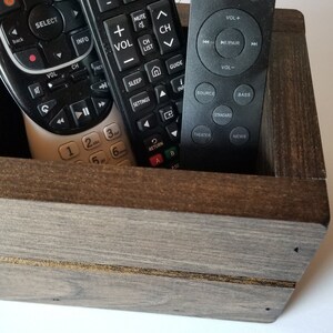 Remote Control Holder, Wood Remote Control Holder, Rustic Remote ...