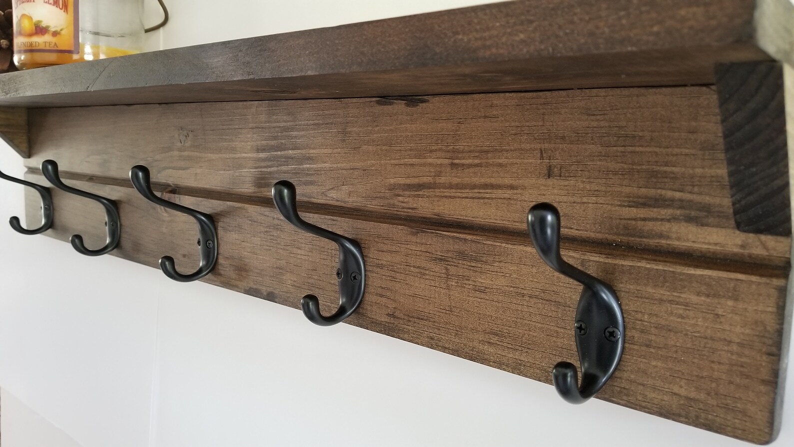 30 Coat Rack Rustic Coat Rack With Shelf Wood Coat - Etsy