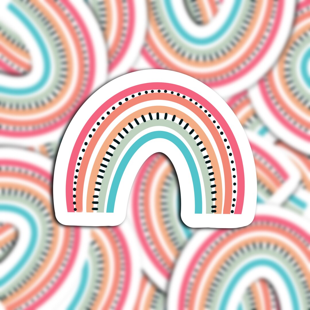 Rainbow Sticker| Waterproof Sticker, Waterproof Vinyl Sticker, Water ...