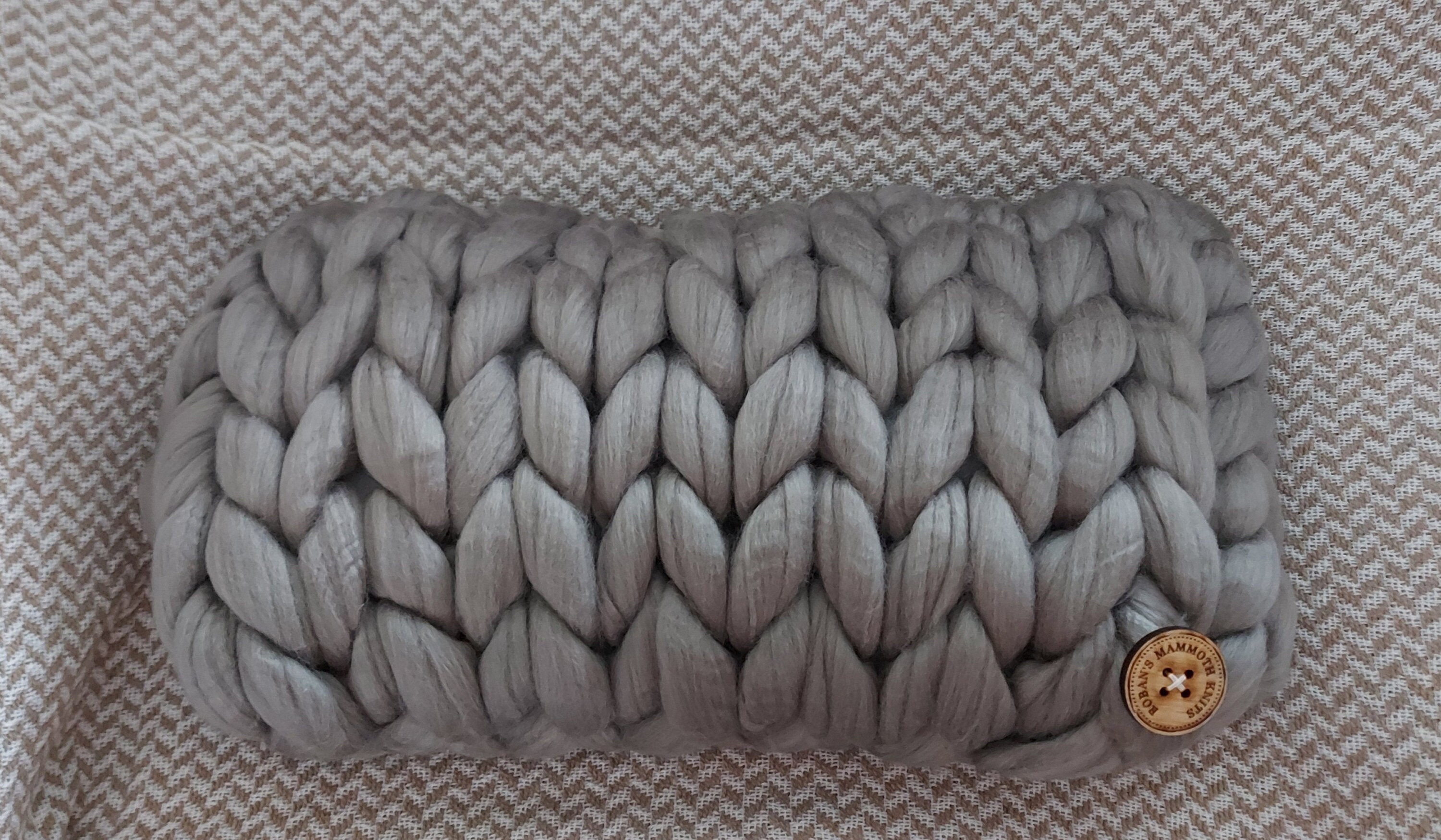 Chunky Knit Rectangular Cushion - Etsy Australia