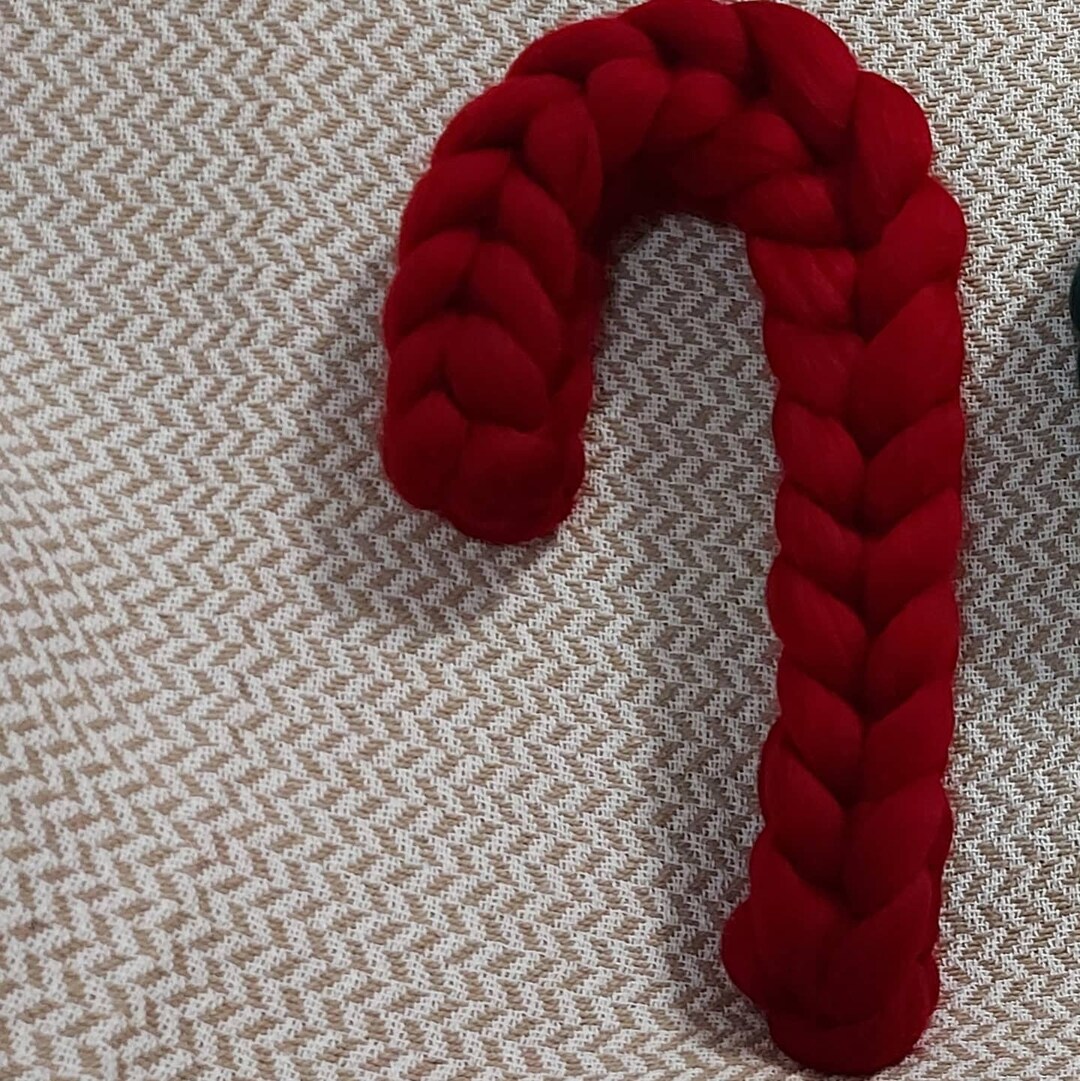 Chunky Knit Candy Cane - Etsy