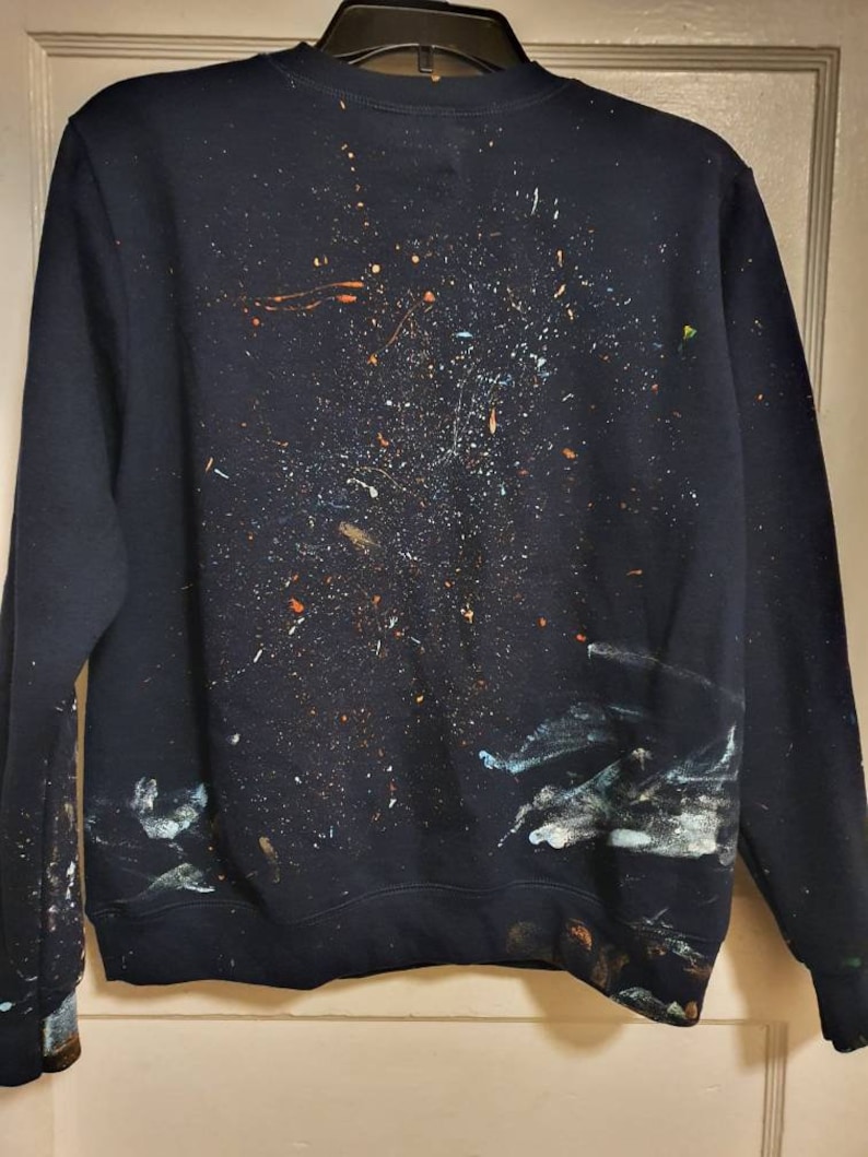Custom Painted Sweatshirt *splatter* Clothing Art - Etsy