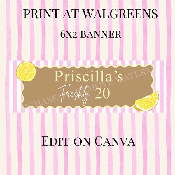 Custom Walgreens Banner - Etsy