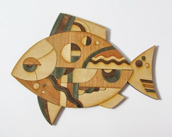 Mcm Wood Wall Art | Etsy