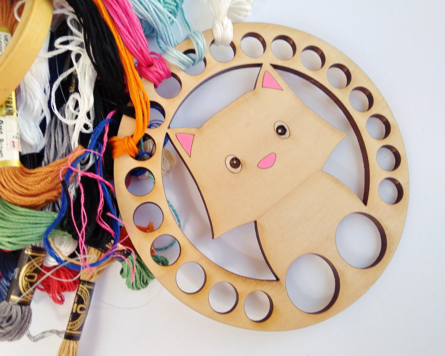 Sewing & Needlecraft Sewing & Fiber Floss & Thread Butterfly Wood ...