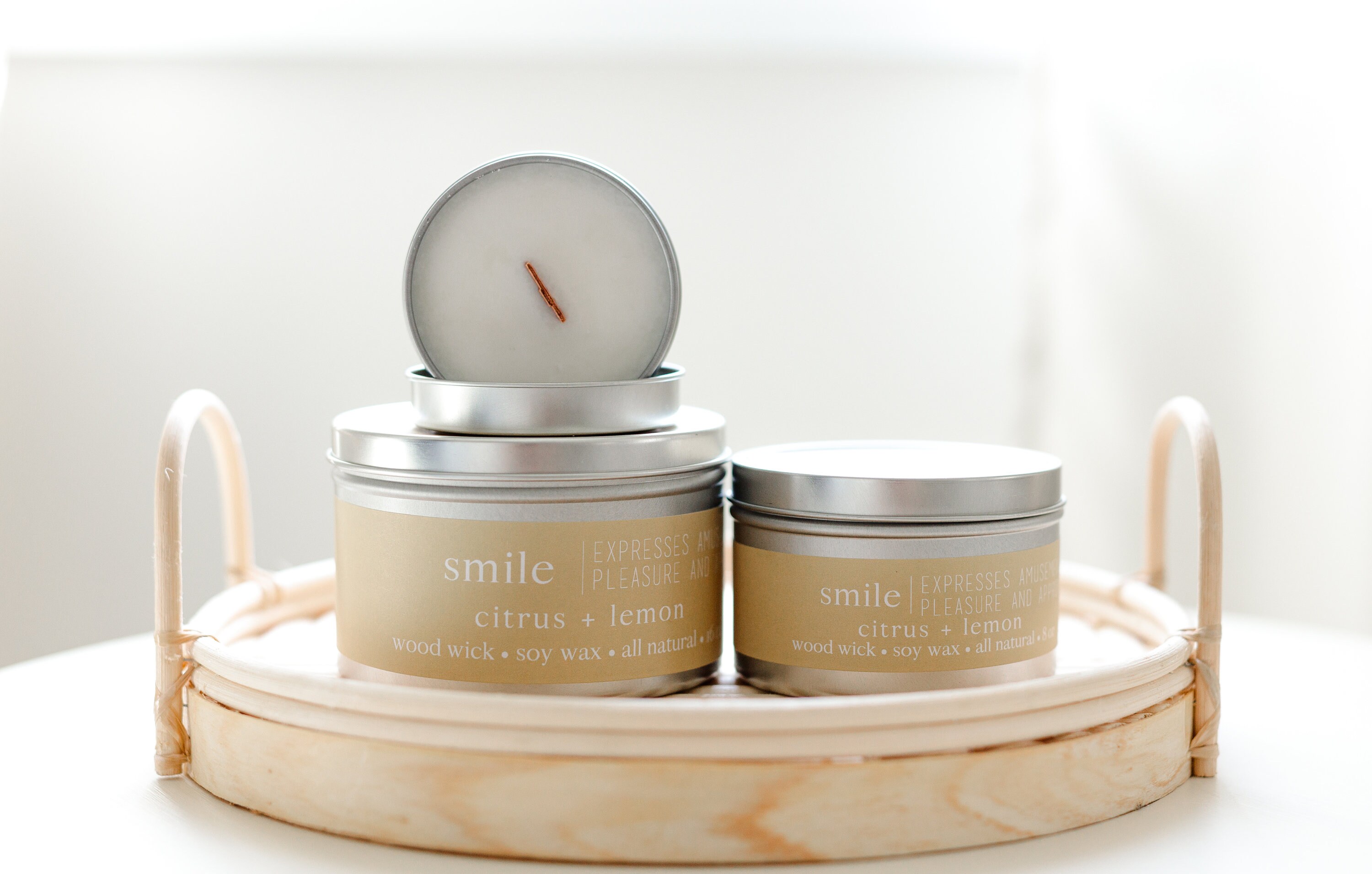 Citrus Agave Lemon Verbena Candle All-natural Soy Wood - Etsy