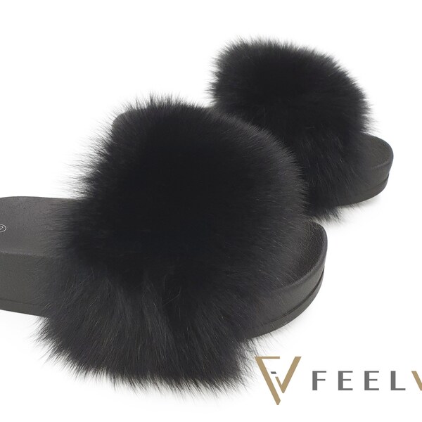 Furry Slides - Etsy
