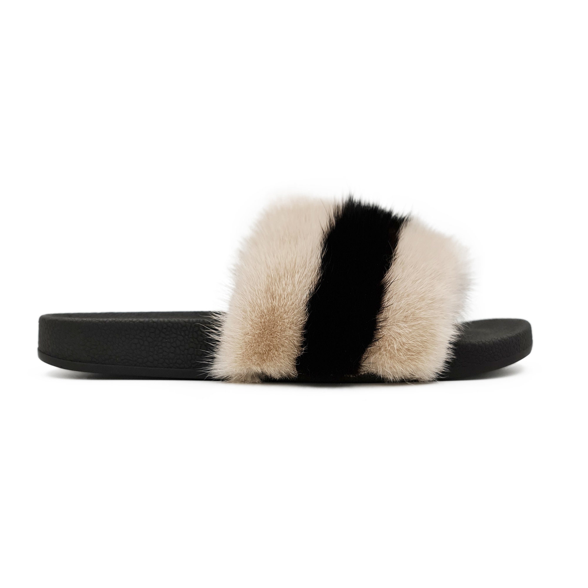 Fur Slides for Women , Work From Home With Furry Slides - Etsy