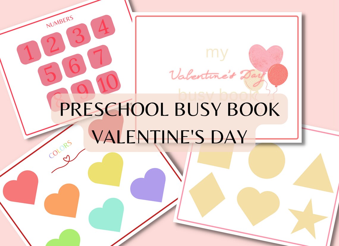 Toddler Busy Book Printable Learning Binder Preschool Learning Binder ...