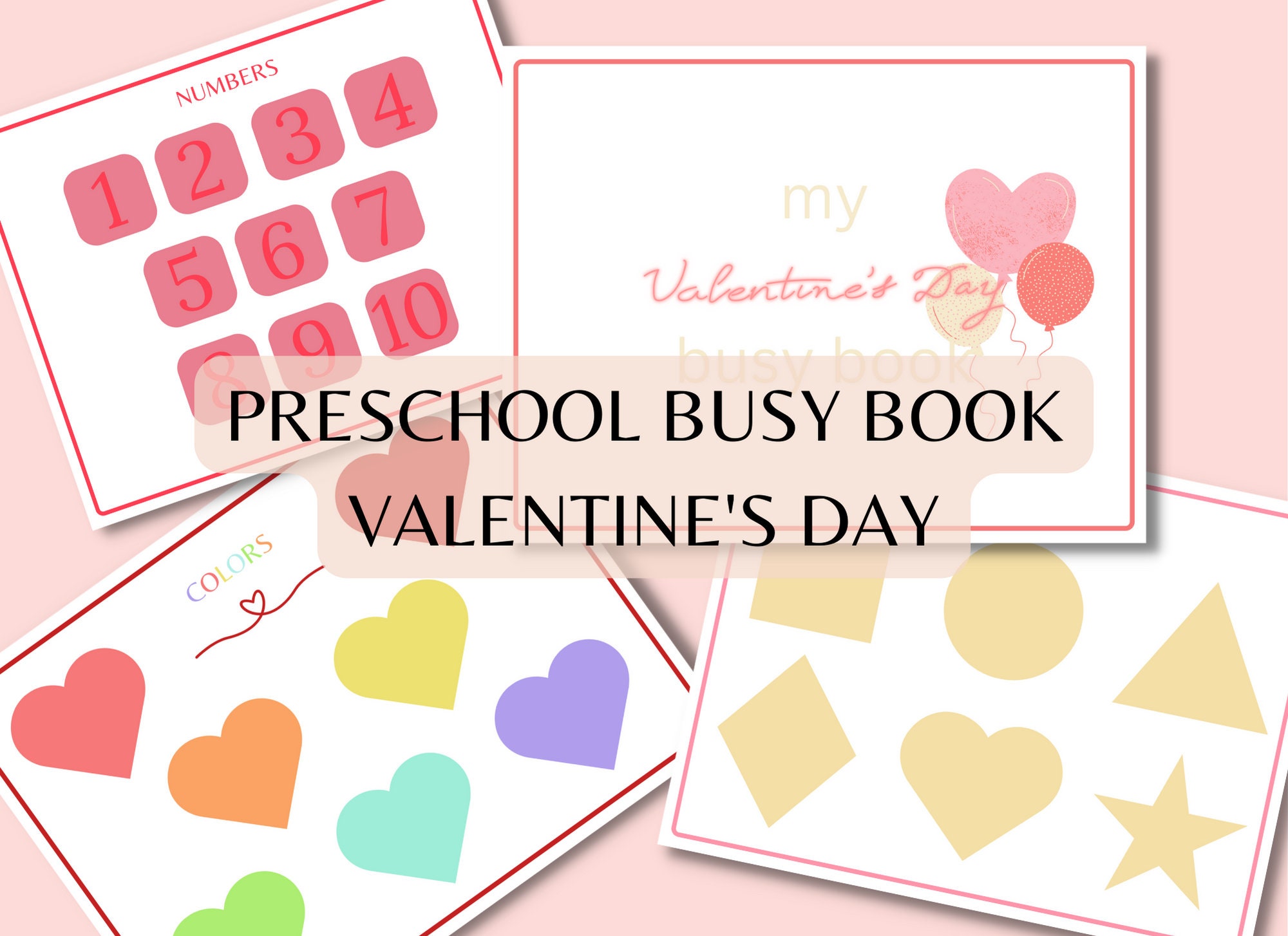 Toddler Busy Book Printable Learning Binder Preschool Learning Binder ...