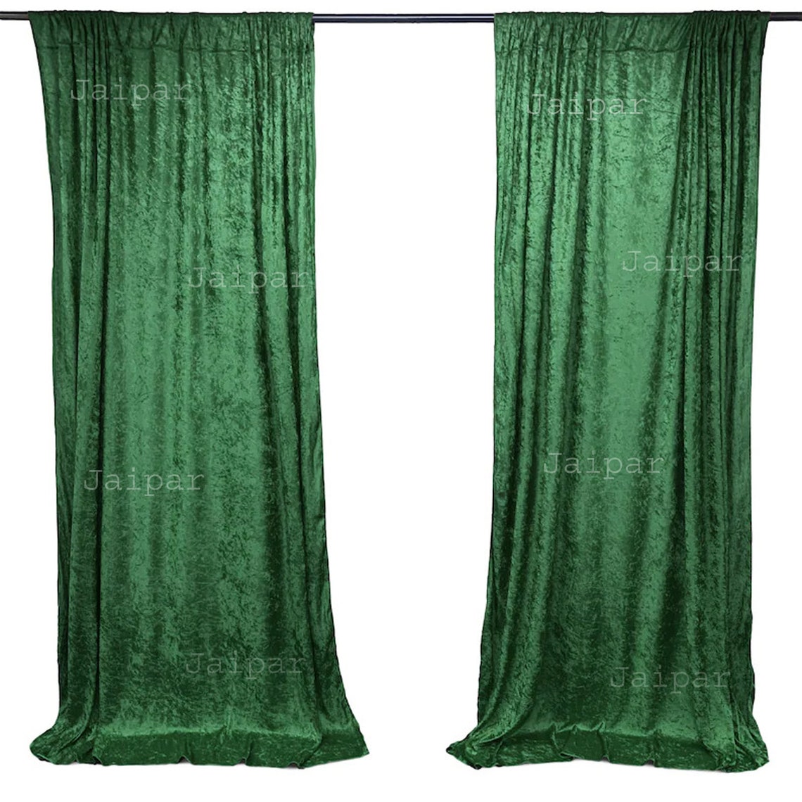 Emerald Green Velvet Curtain Drapes Velvet Curtain Panels - Etsy