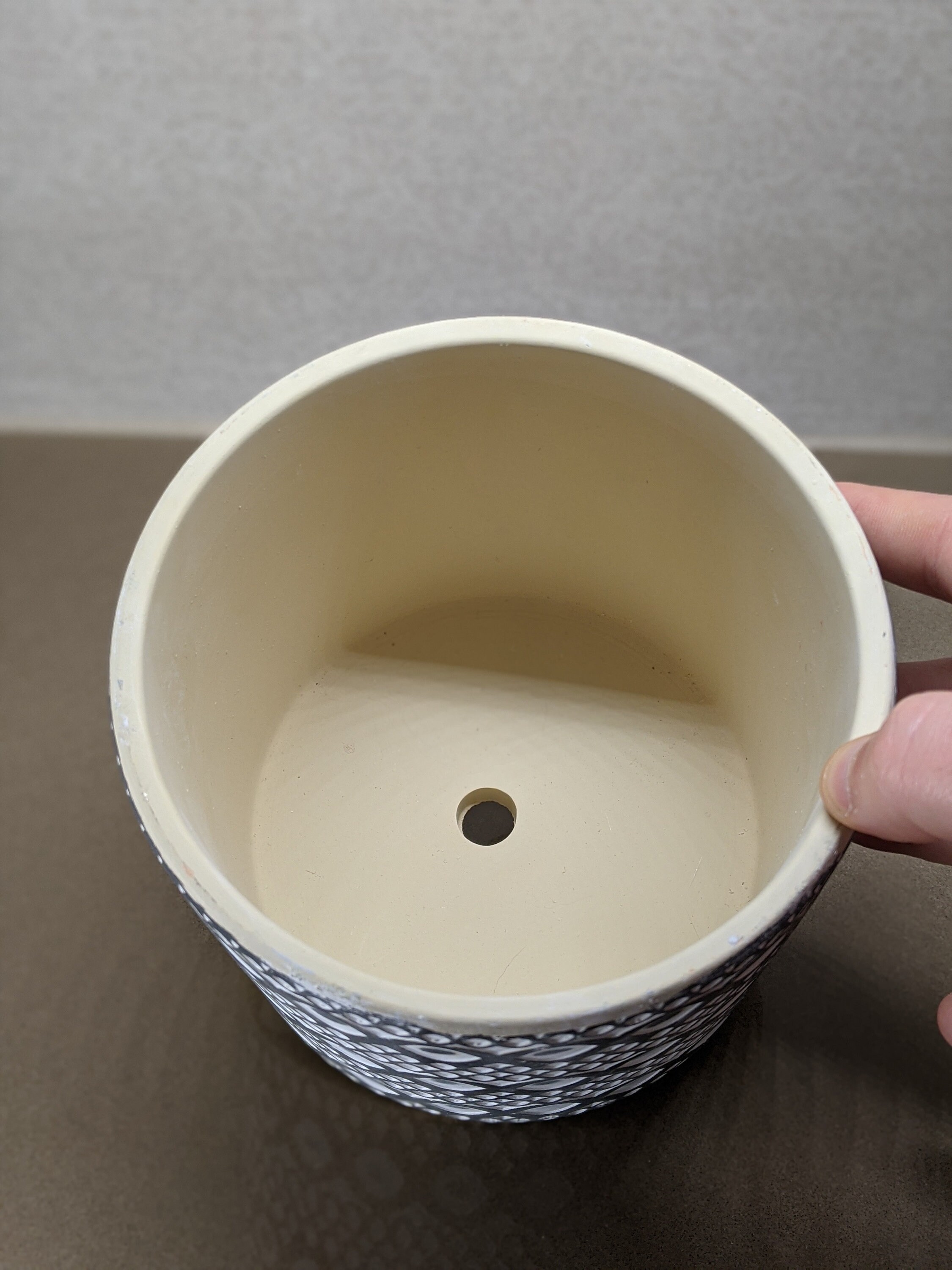 Swirl and Geometric Design Plant Flower Pot | Etsy