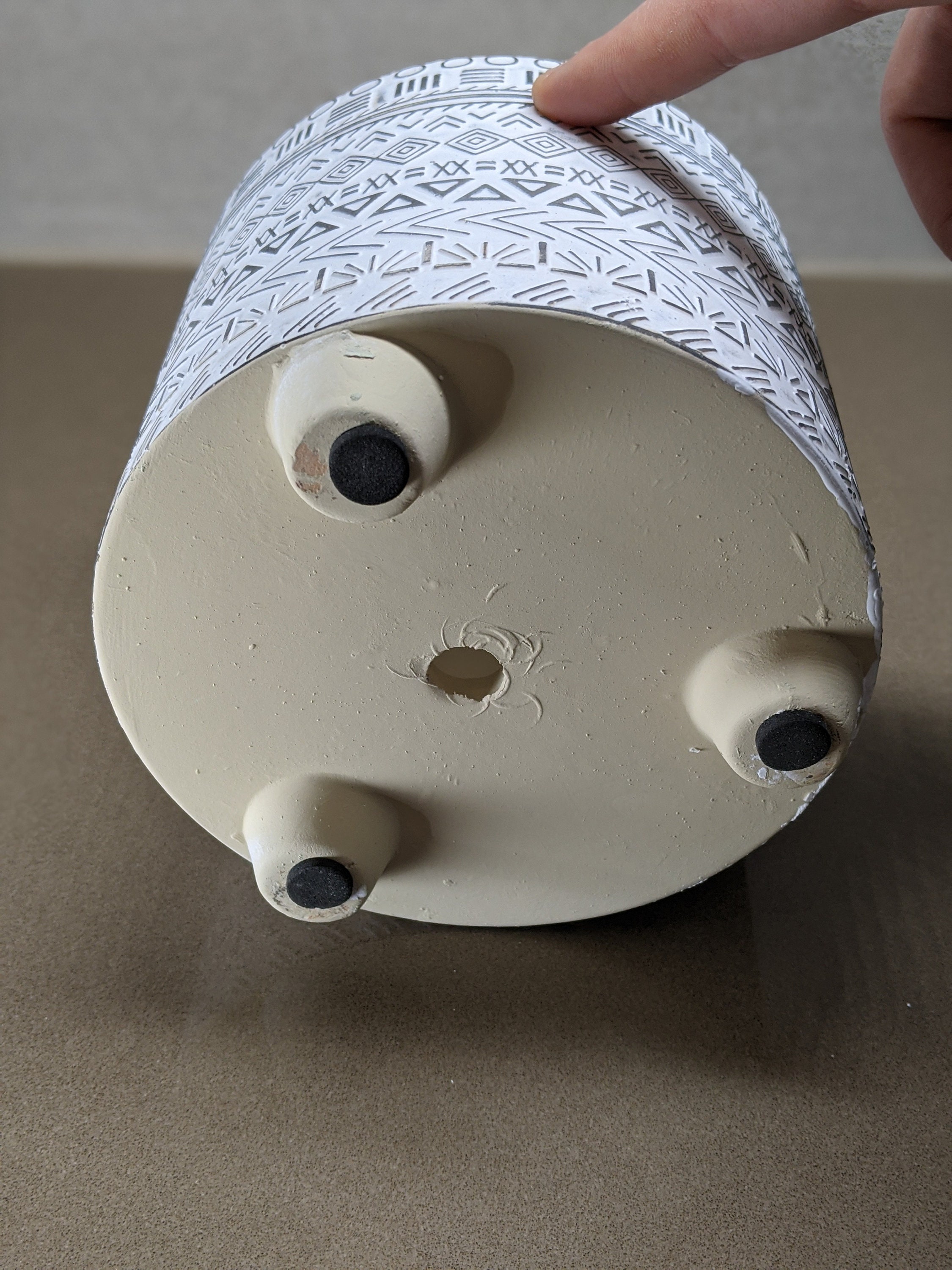 Swirl and Geometric Design Plant Flower Pot | Etsy