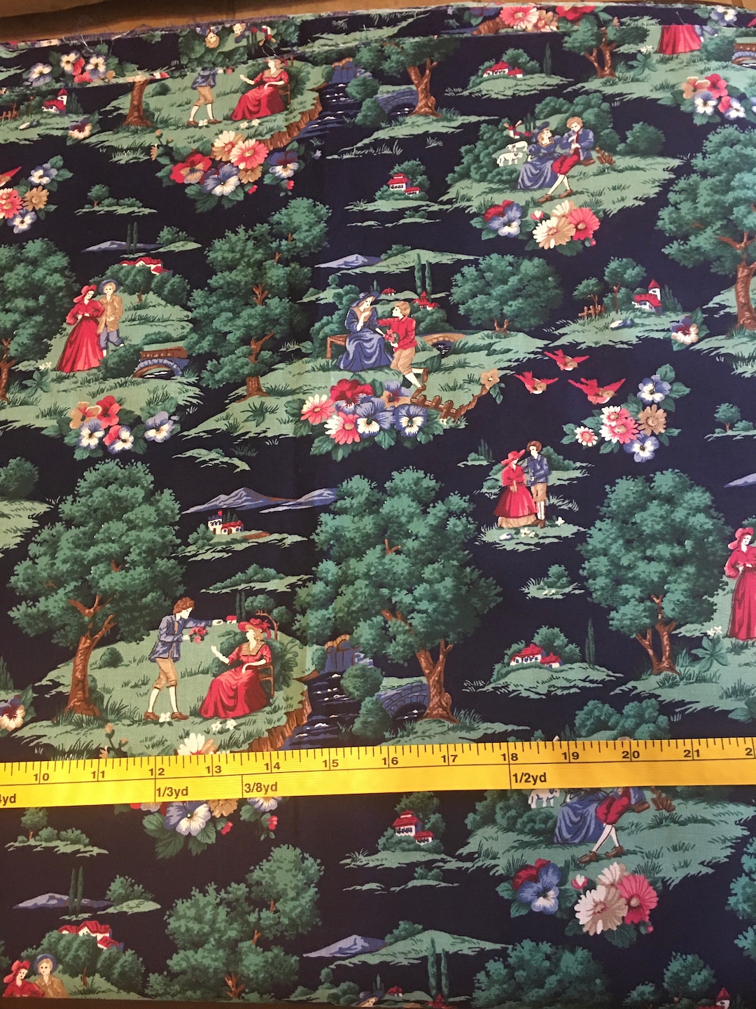 Victorian Era Outdoor Scenes Cotton Fabric BTY - Etsy