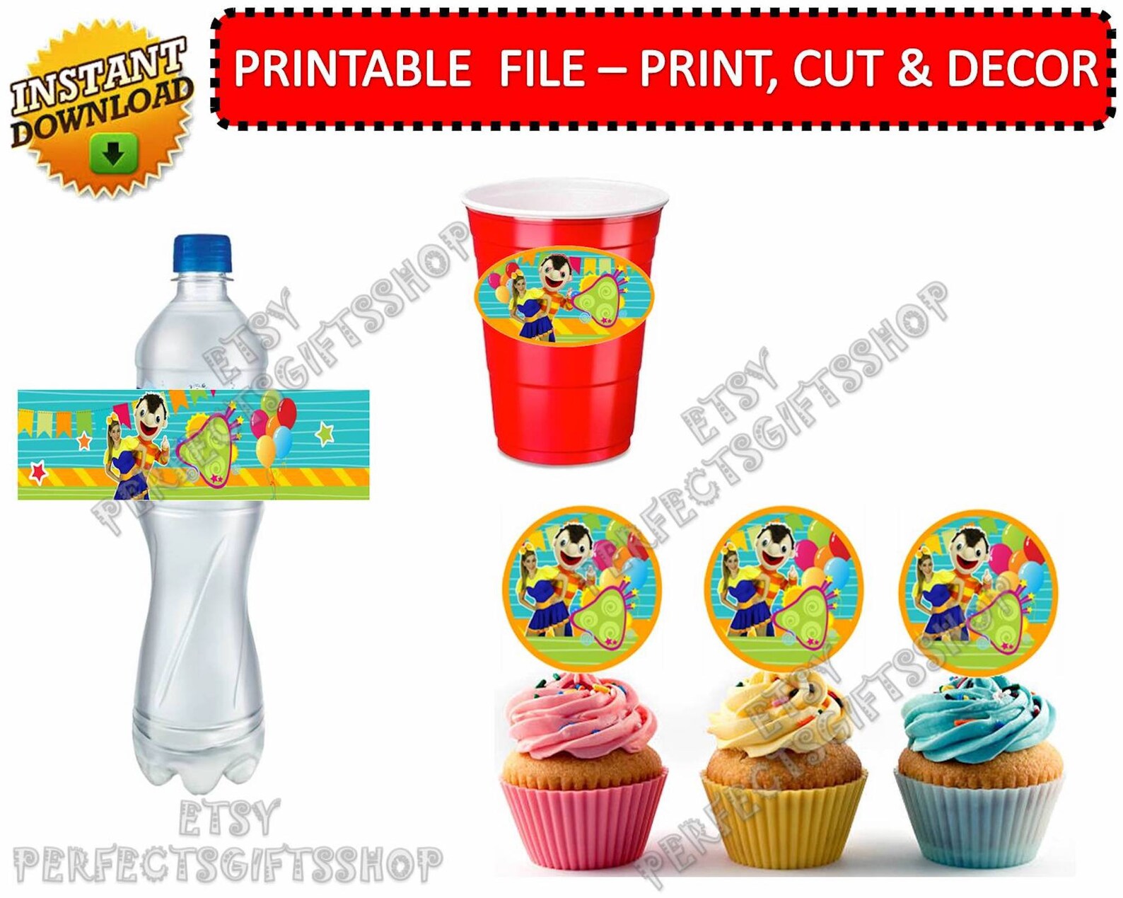 Bely Y Beto DIGITAL Printable Birthday Party Kit Party Supplies - Party ...