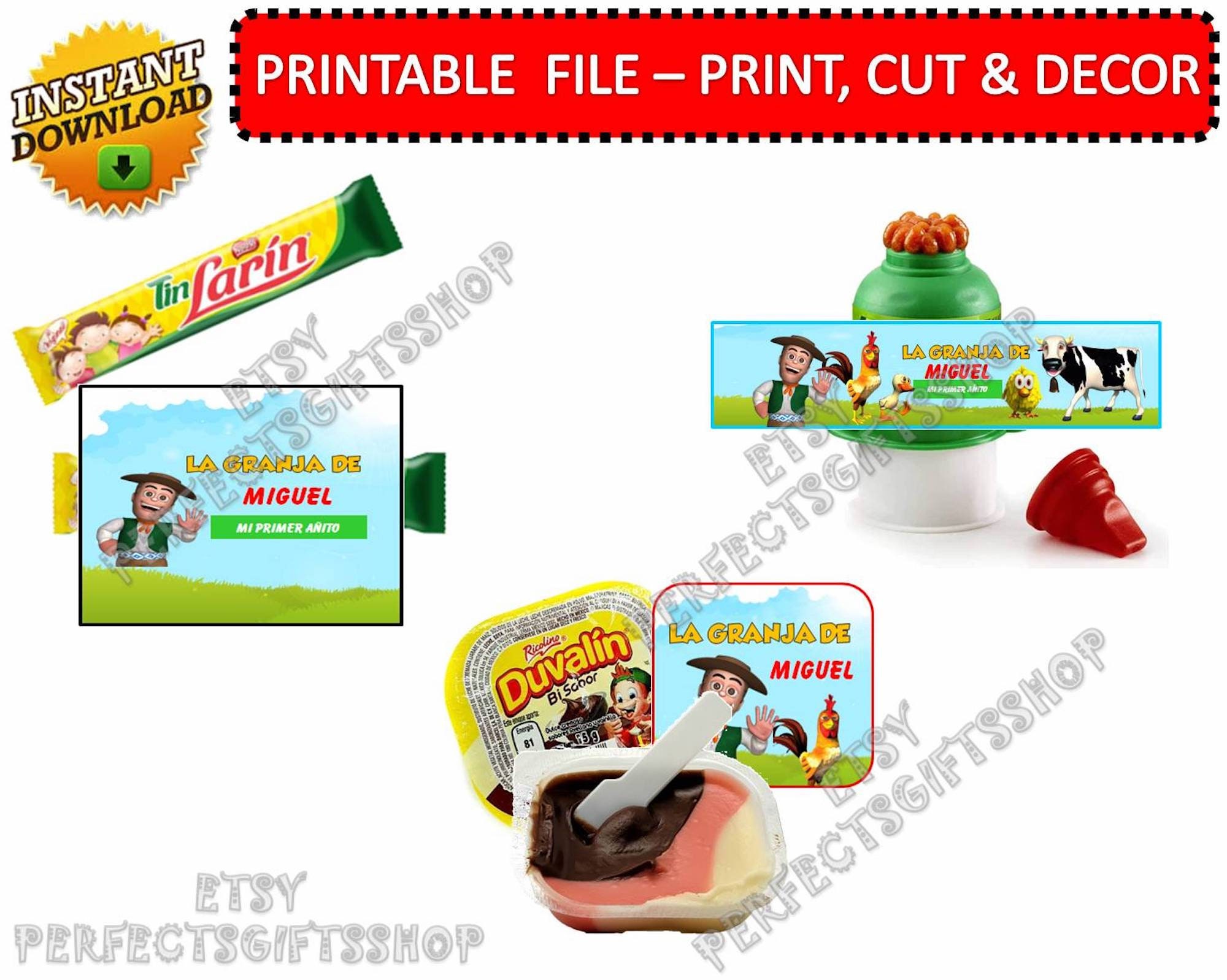 La Granja De Zenon DIGITAL Printable Birthday Party Kit Party Supplies ...