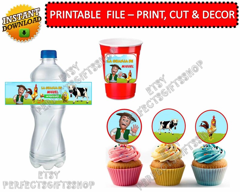 La Granja De Zenon DIGITAL Printable Birthday Party Kit Party Supplies ...