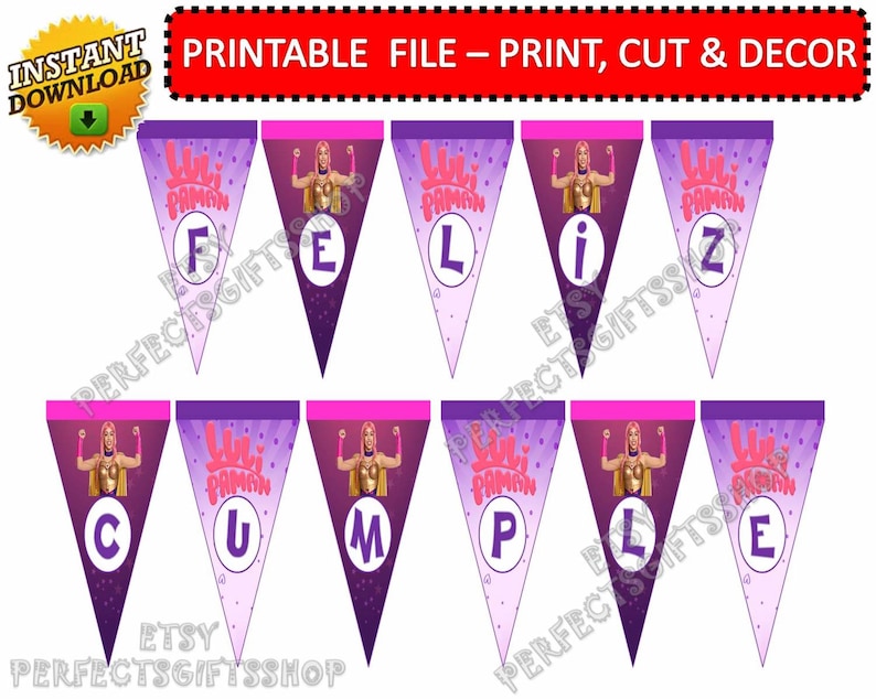 Luli Pampin DIGITAL Printable Birthday Party Kit Party Supplies - Party ...