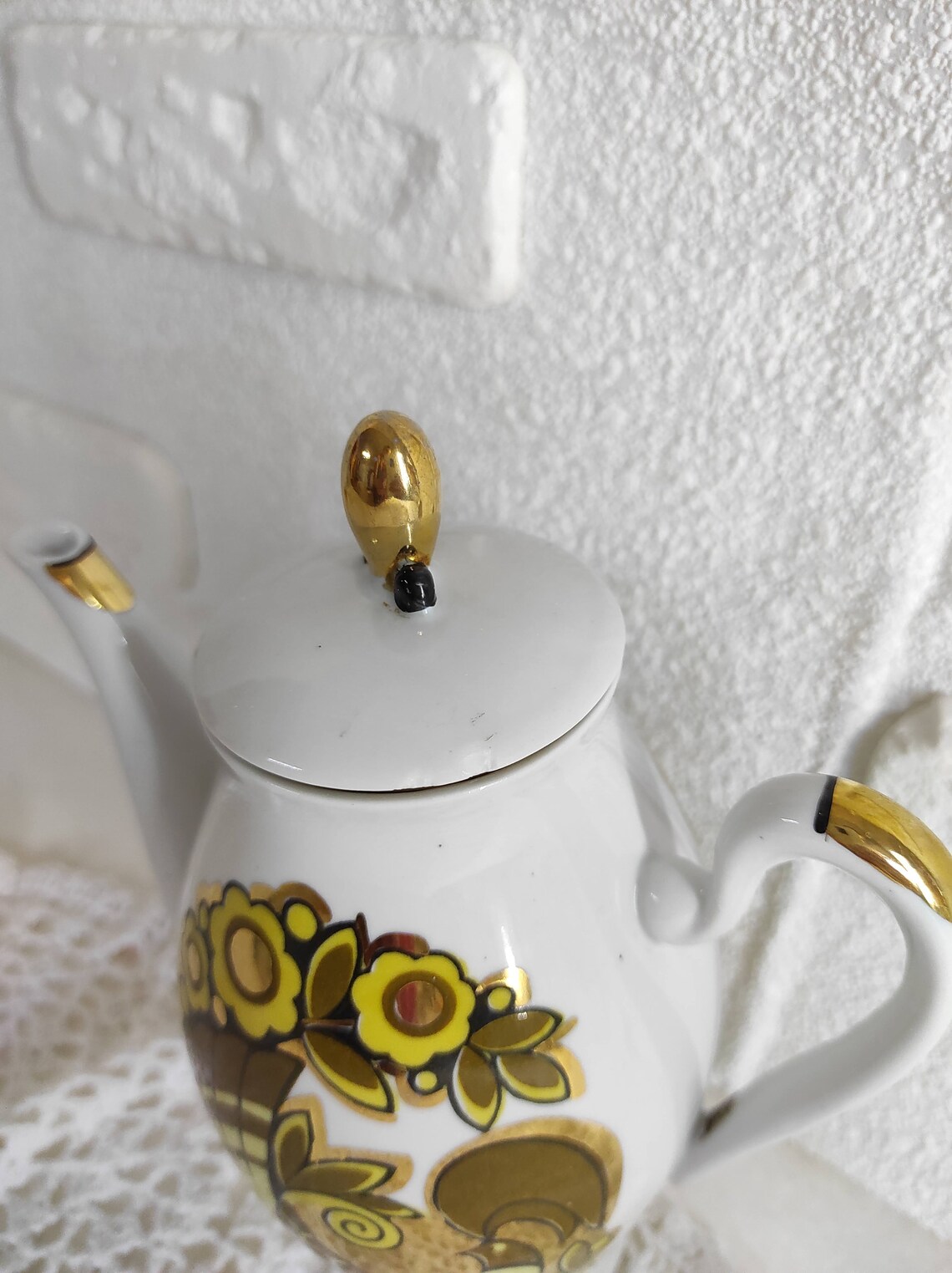 Bone china teapot russian tea vintage kitchen items vintage | Etsy