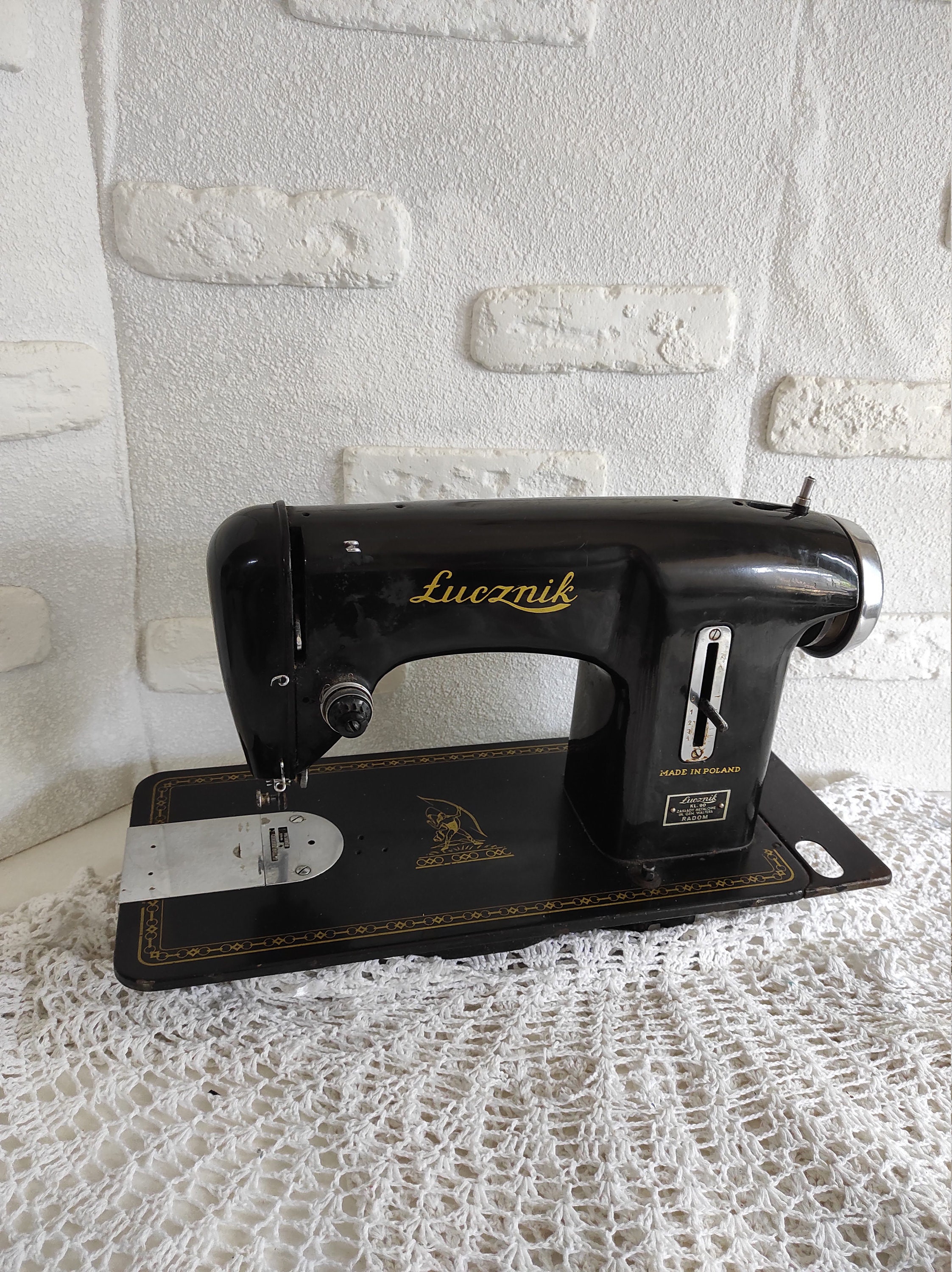 Retro sewing machine Lucznik vintage collectible rare | Etsy