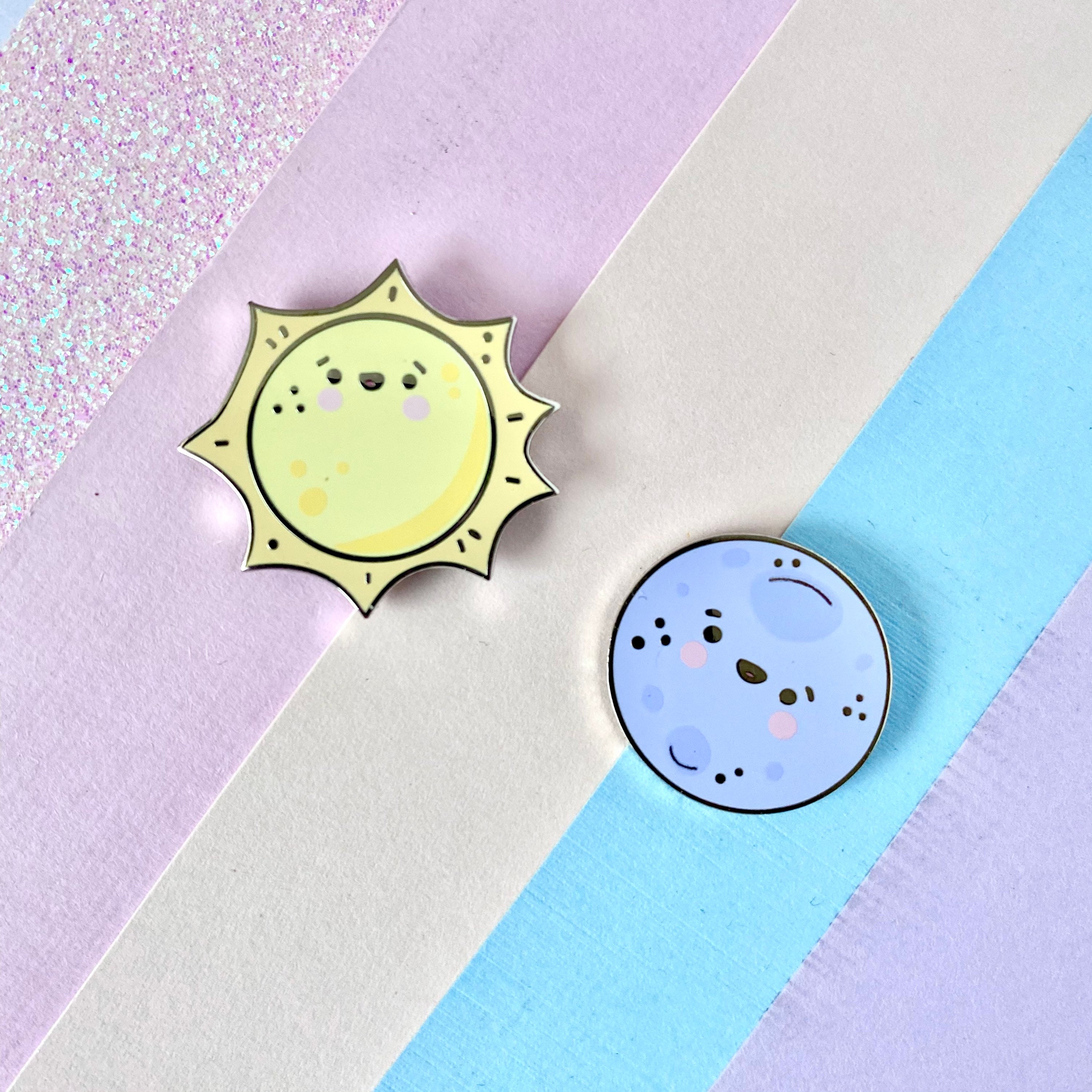 Sun Enamel Pin | Etsy