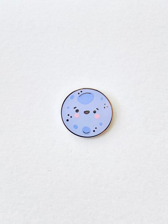 Moon Enamel Pin Space Pin Planet Pin - Etsy