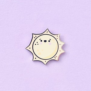 Sun Enamel Pin, Sun Pin, Space Pin, Planet Pin - Etsy