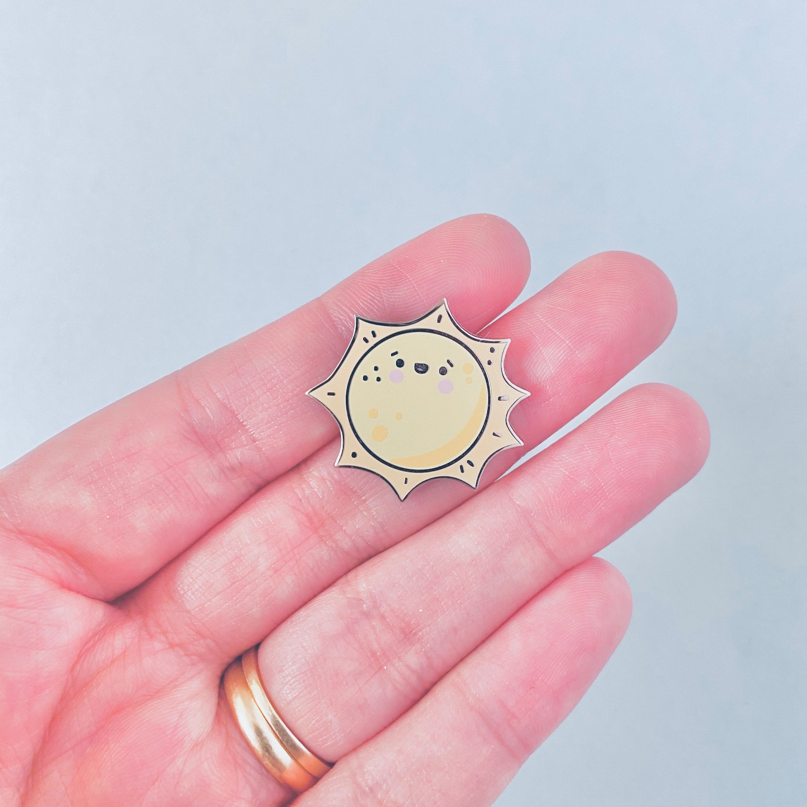 Sun Enamel Pin | Etsy
