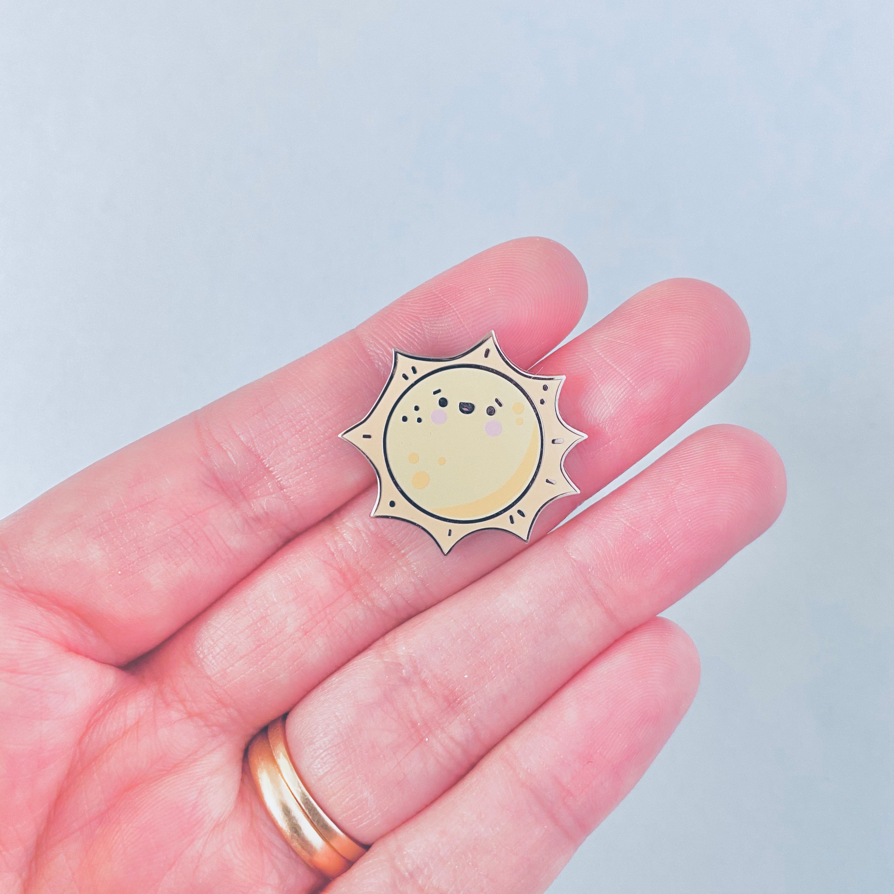 Sun Enamel Pin Sun Pin Space Pin Planet Pin - Etsy