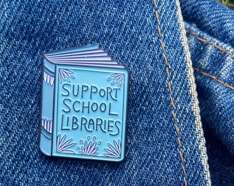 Support Public Libraries Hard Enamel Pin Lapel Pin Bookish Pin Book ...