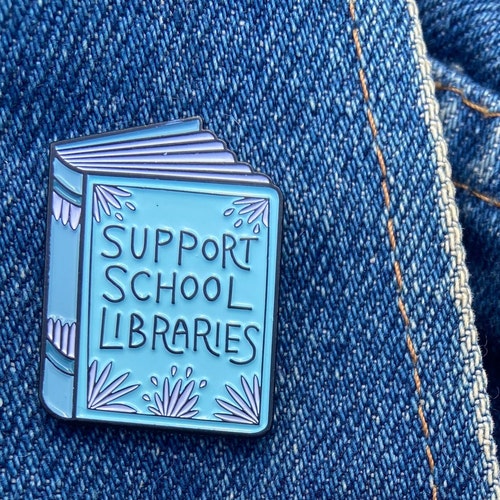 Support Public Libraries Enamel Pin Librarian - Etsy
