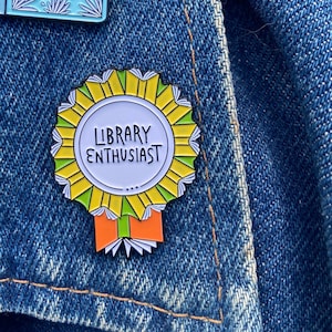 Library Enthusiast | Enamel Pin | Librarian | Statement Pin - Etsy