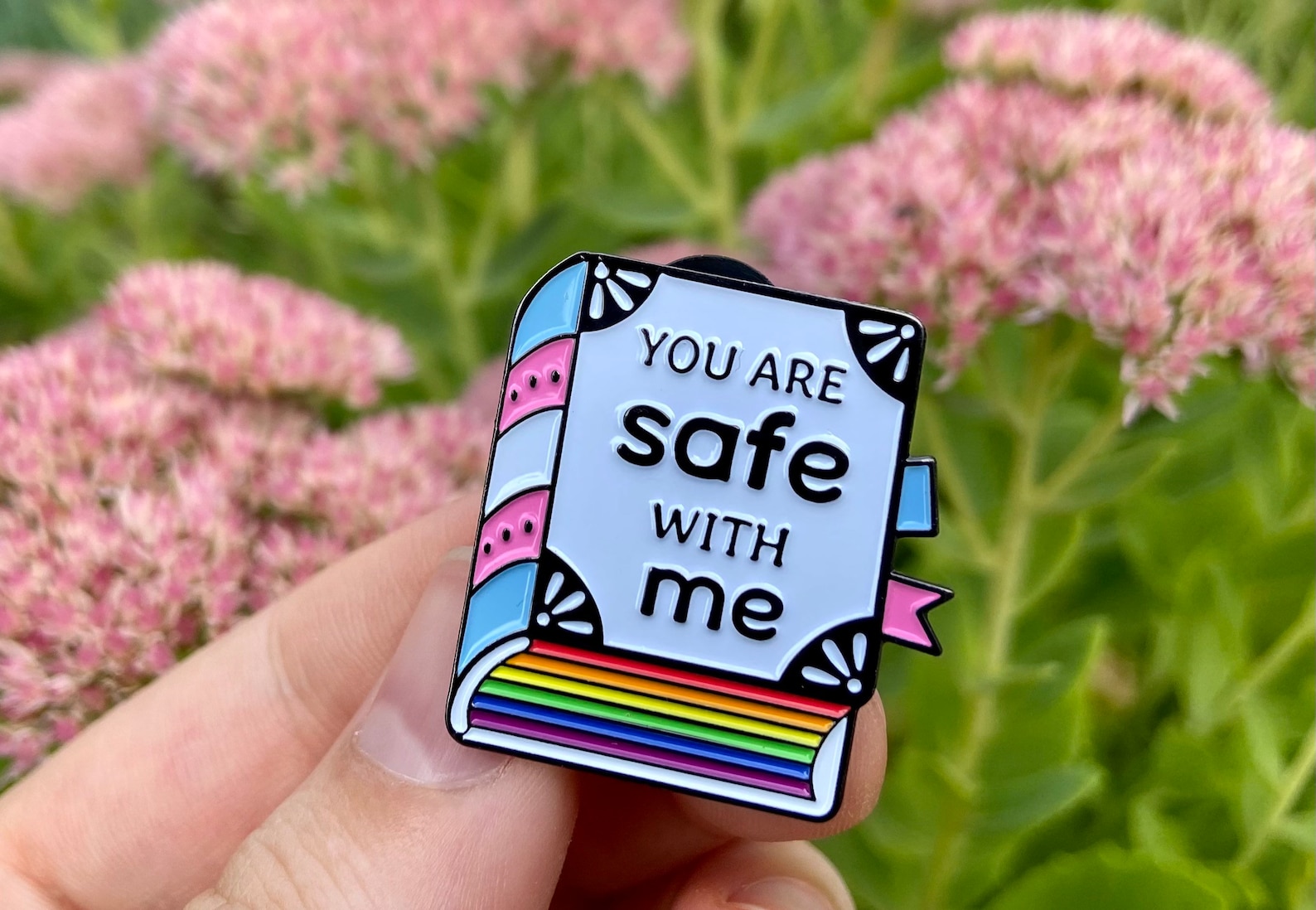 You Are Safe With Me // Enamel Pin // Pride - Etsy