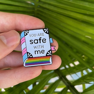 You Are Safe With Me // Enamel Pin // Pride - Etsy