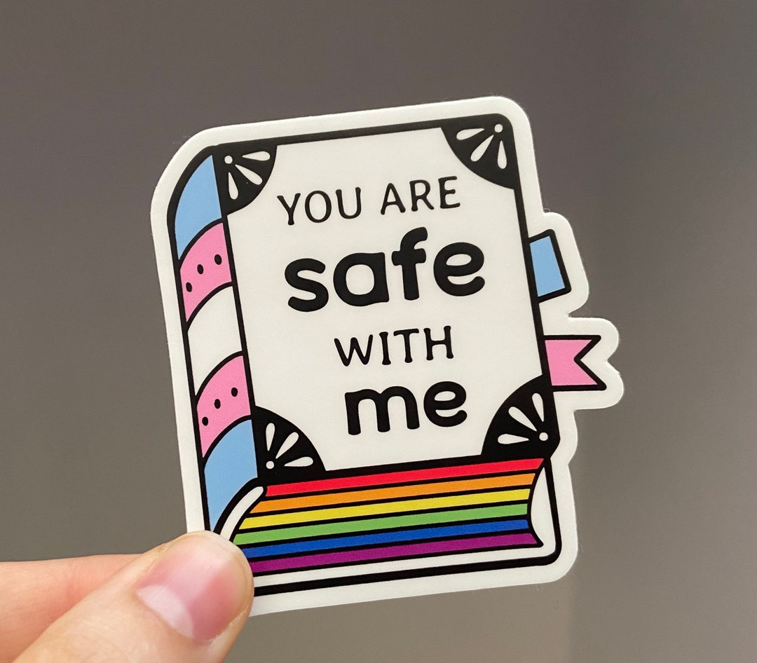 You Are Safe With Me // Sticker // - Etsy