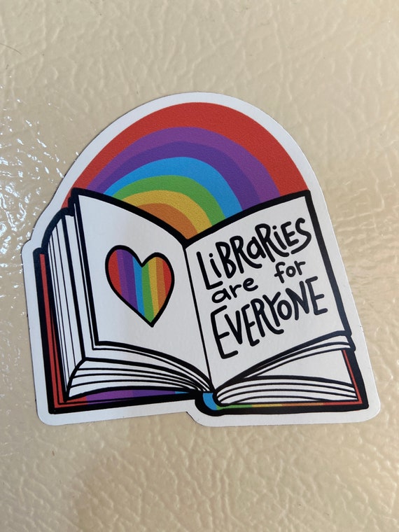 Magnet Libraries Are for Everyone Pride library - Etsy