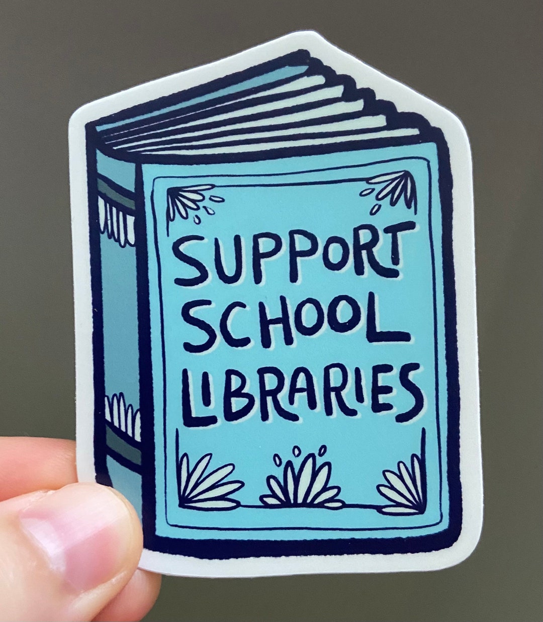 Support SCHOOL Libraries Book Sticker || Library Science || Books - Etsy
